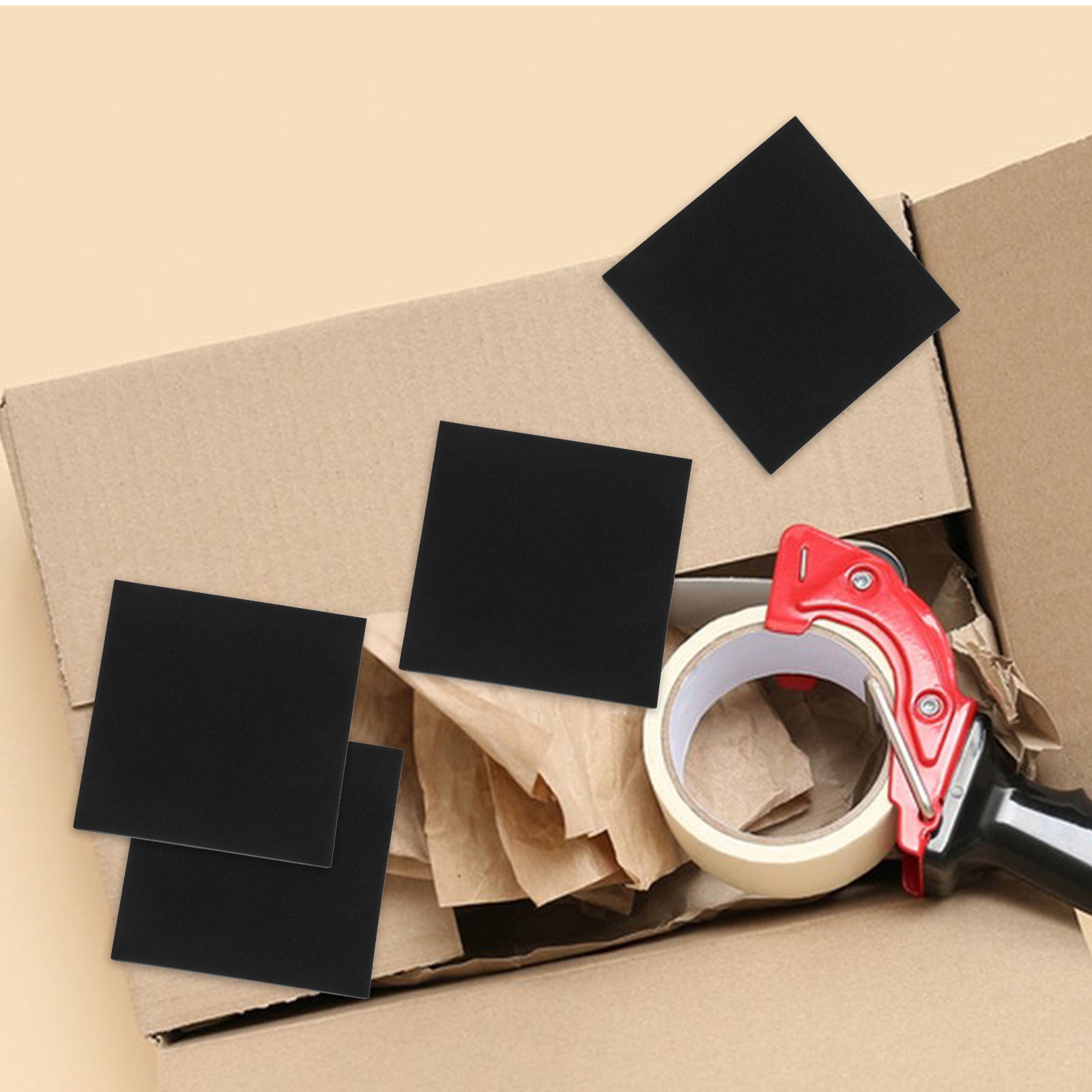 PENIKOKO 12-Pack Black Adhesive Backed Foam Sheets for Thermal ...