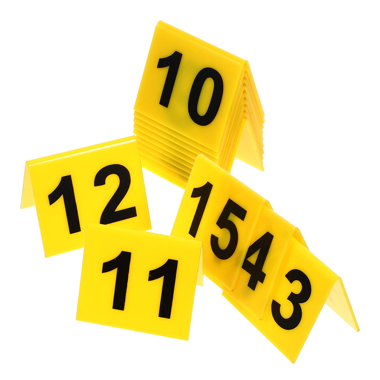 PENIKOKO 15Set Yellow Black Table Number Identification for Detective ...