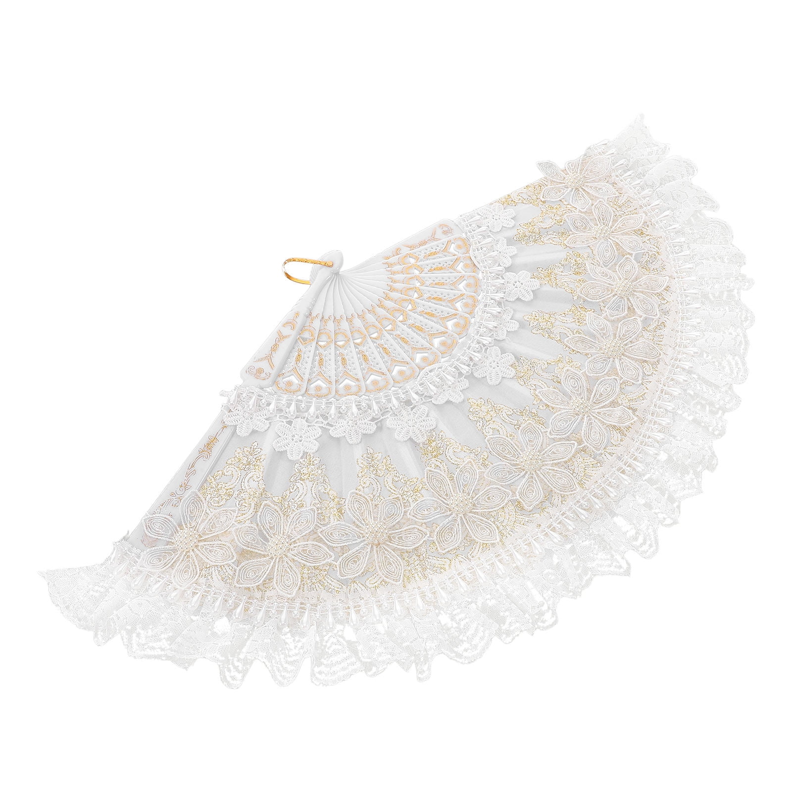 PENIKOKO 1Pack Bride Fan Lace Handheld for Weddings and Dance ...