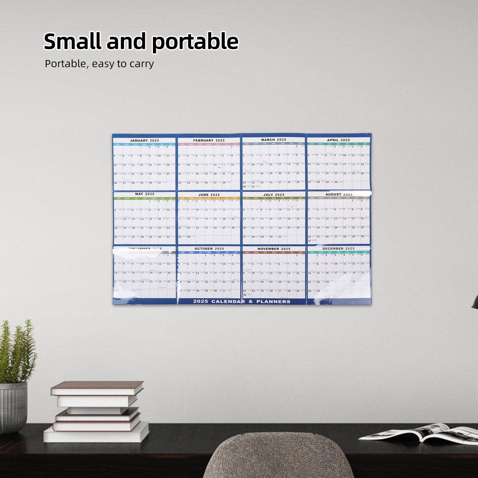 PENIKOKO Small Wall Calendar Sky Paper 1 Piece Monthly Planner for Home ...