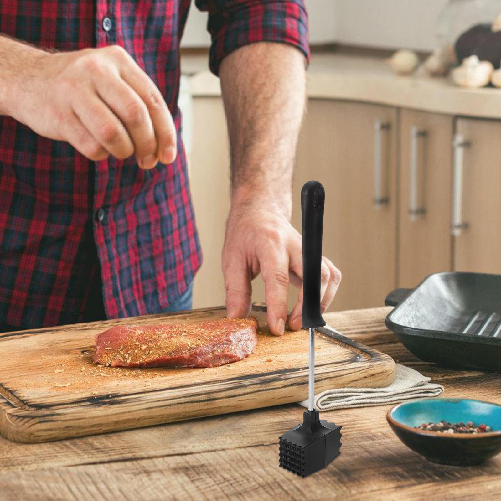 PENIKOKO 1Pack Food Hammer Meat Mallet Pounder Stainless Steel for ...