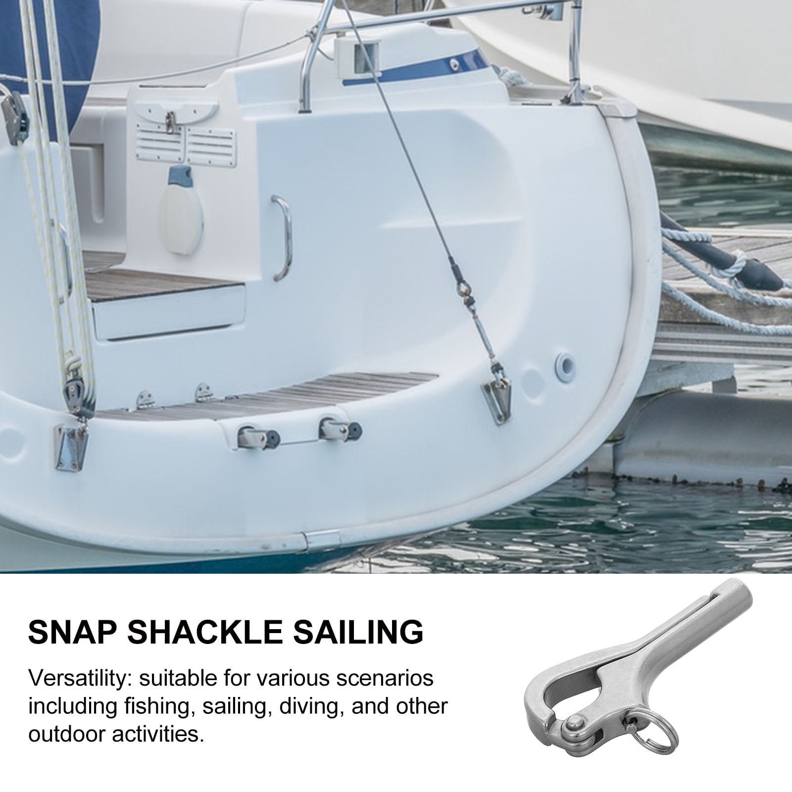 PENIKOKO 1Pack Sailing Hook Goose Head Shape Silver 316 Stainless Steel ...