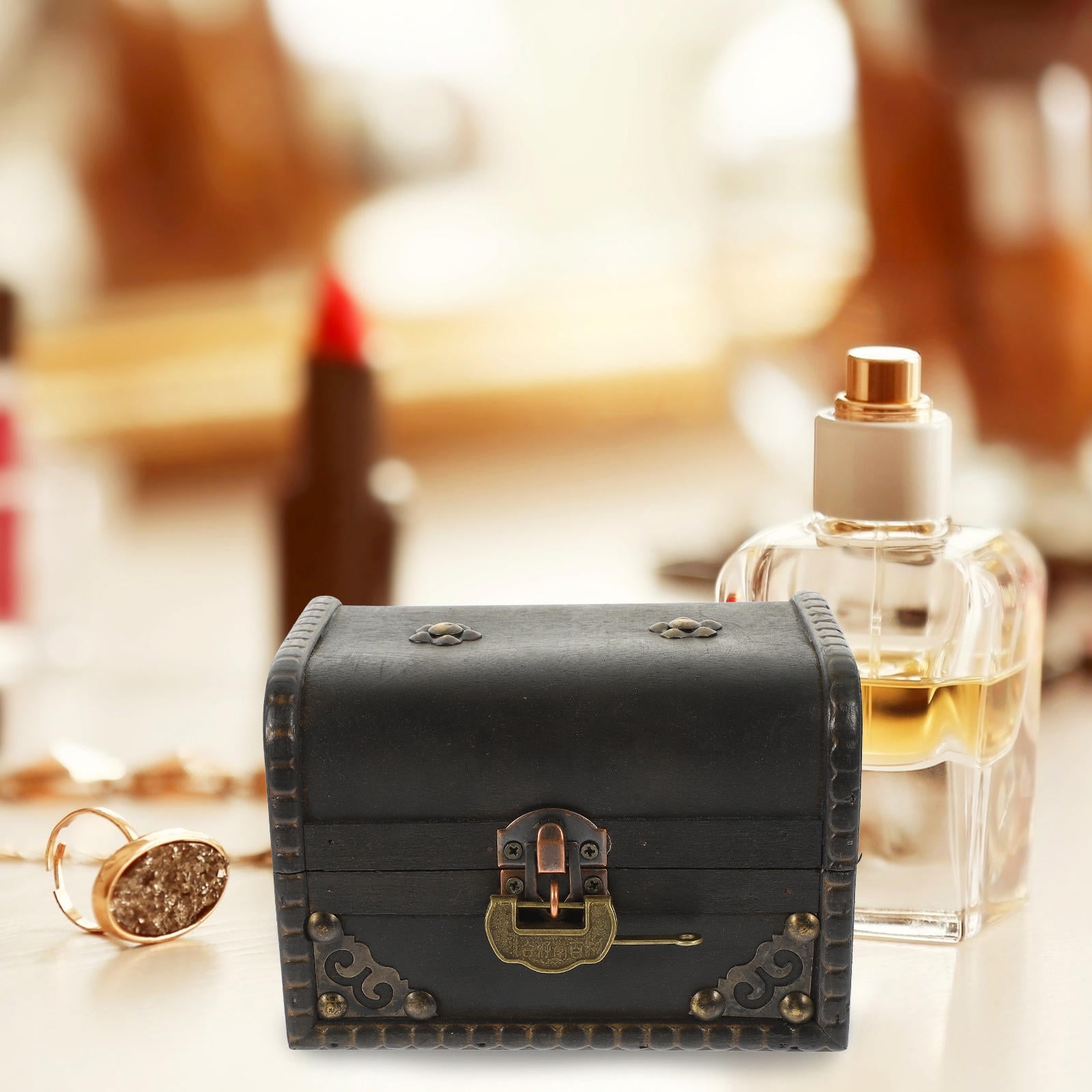 PENIKOKO 1Pack Small Wood Storage Box For Bedroom And Living Room ...