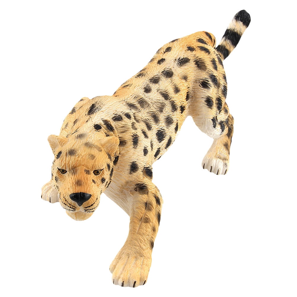 PENIKOKO Leopard Figurine Plastic Animal Model for Kids Imagination ...