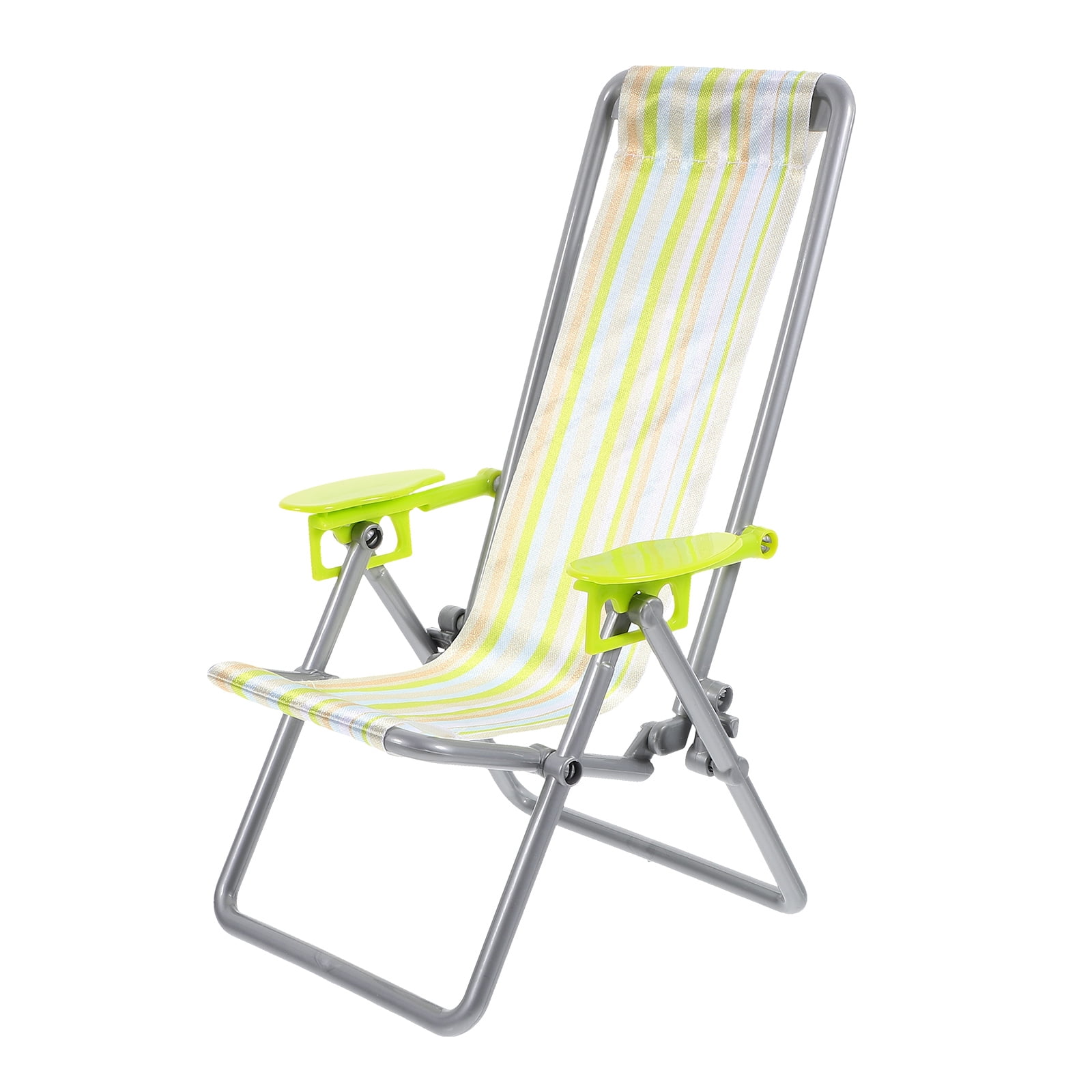 PENIKOKO 1Pcs Miniature Folding Chairs Mini Beach Chair Yellow Green ...