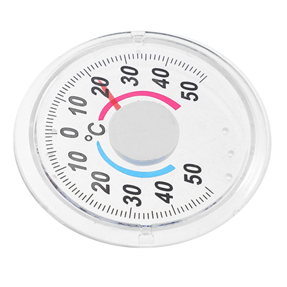 PENIKOKO 1Set Round Transparent Plastic Thermometer for Door Window ...