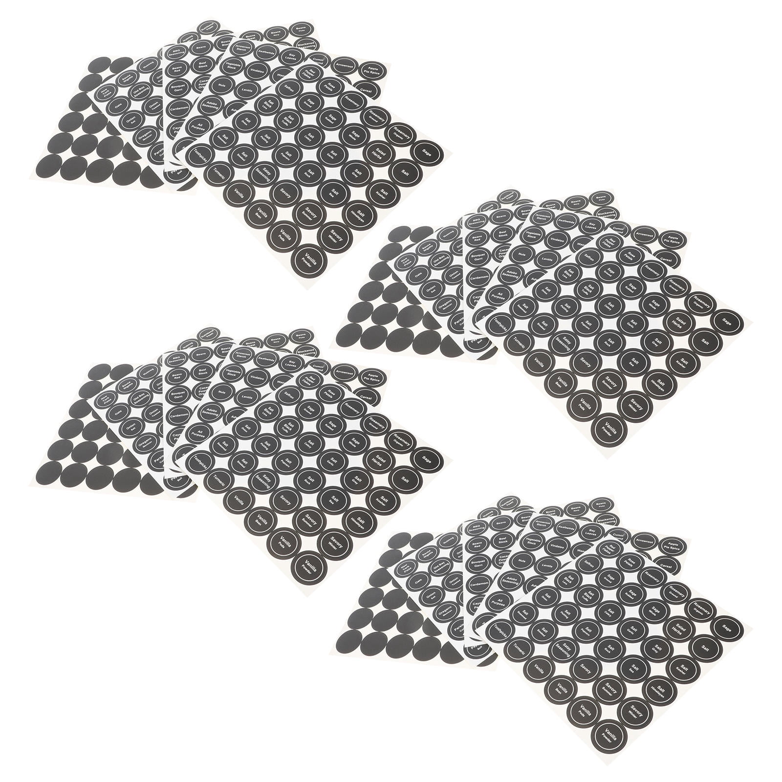 PENIKOKO 20Pcs Self Adhesive Jar Label Stickers for Canisters, Pantry ...