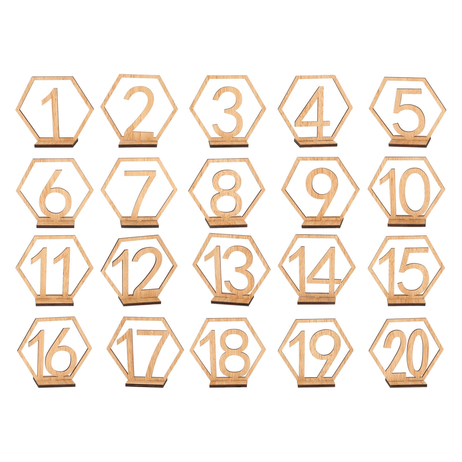 PENIKOKO 20Pcs Table Numbers Wedding Table Marking Seating Assignment ...