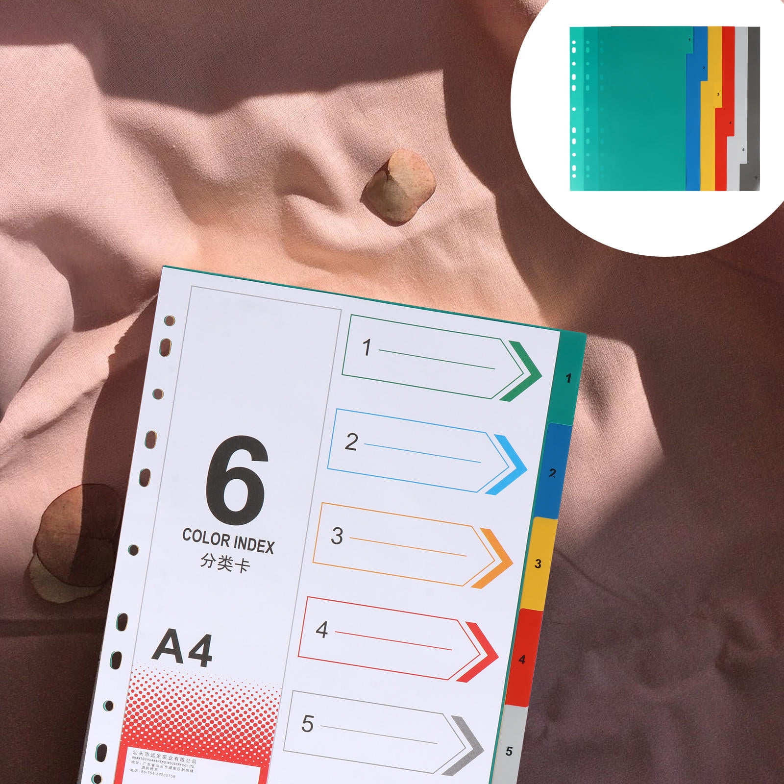 PENIKOKO 24 Pcs Document Classification Index Page Divider for Quick ...