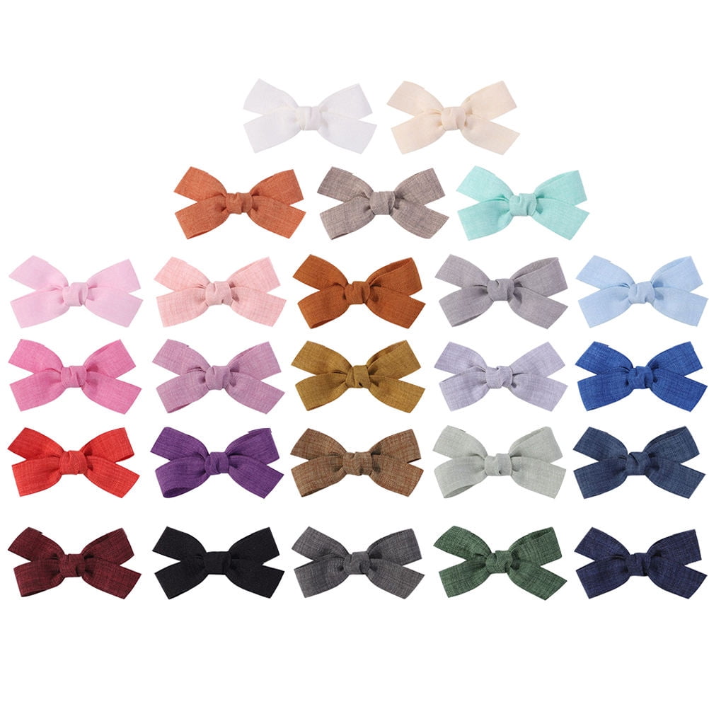 PENIKOKO Girl Hair Accessories Barrettes Velvet Fabric 25pcs Cute ...