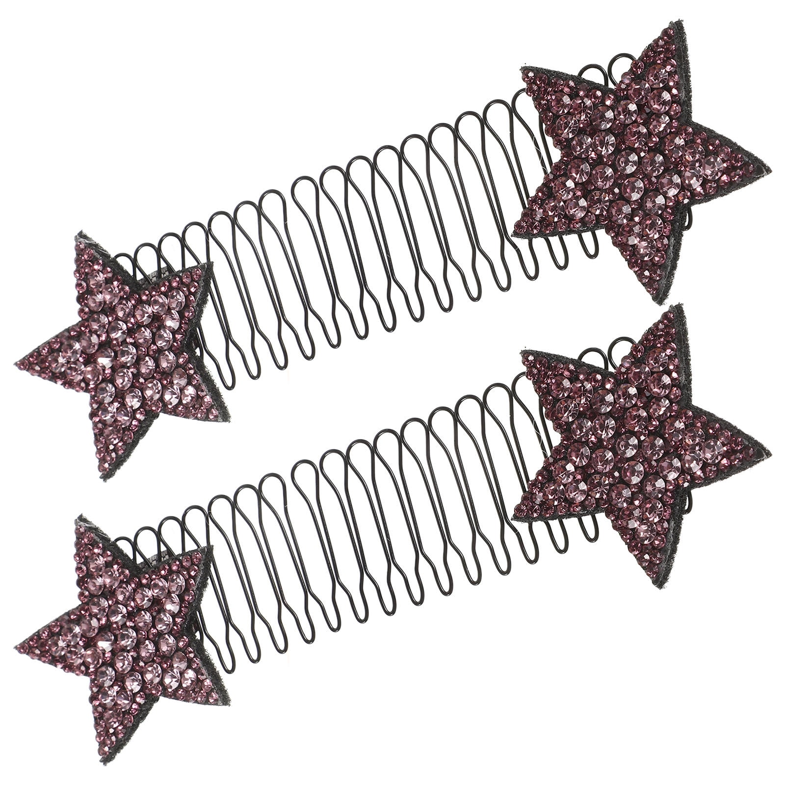 PENIKOKO 2Pack Invisible Hair Fixer Hairpin U Shape Purple for Women ...