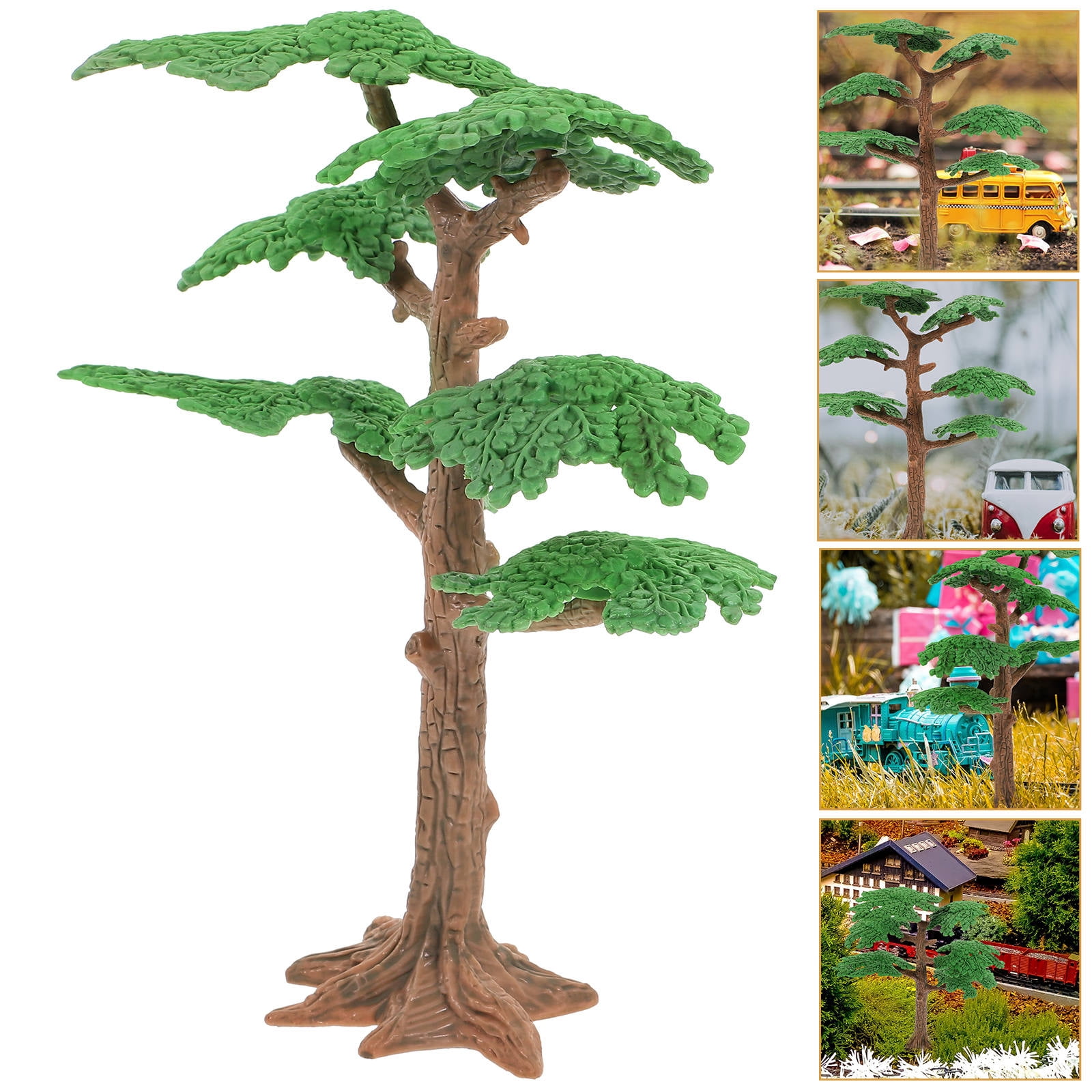 PENIKOKO 2Set PVC Miniature Trees Models for Micro Landscape Decor and ...