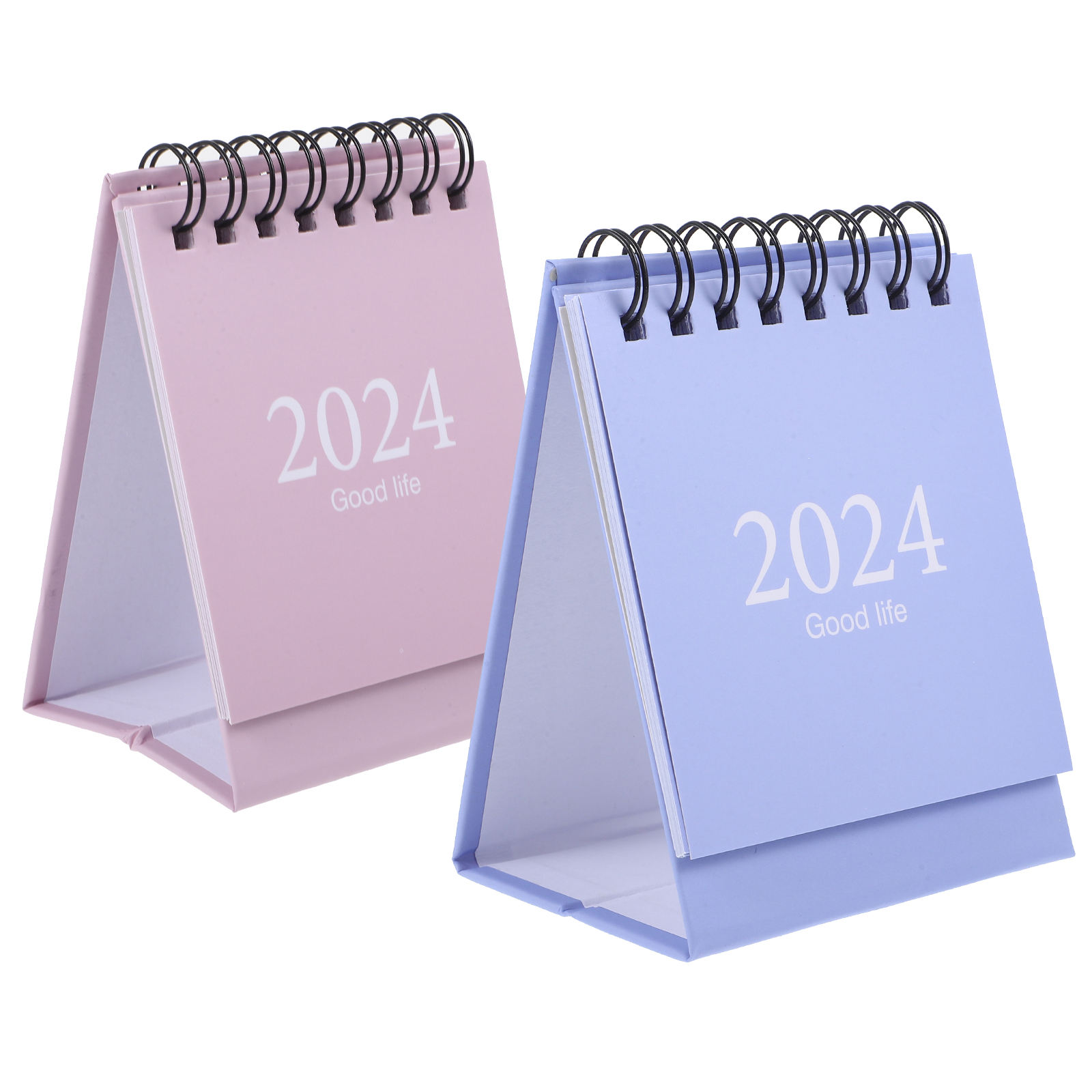 PENIKOKO Small Standing Desk Calendar 2-Pack Monthly Planner ...