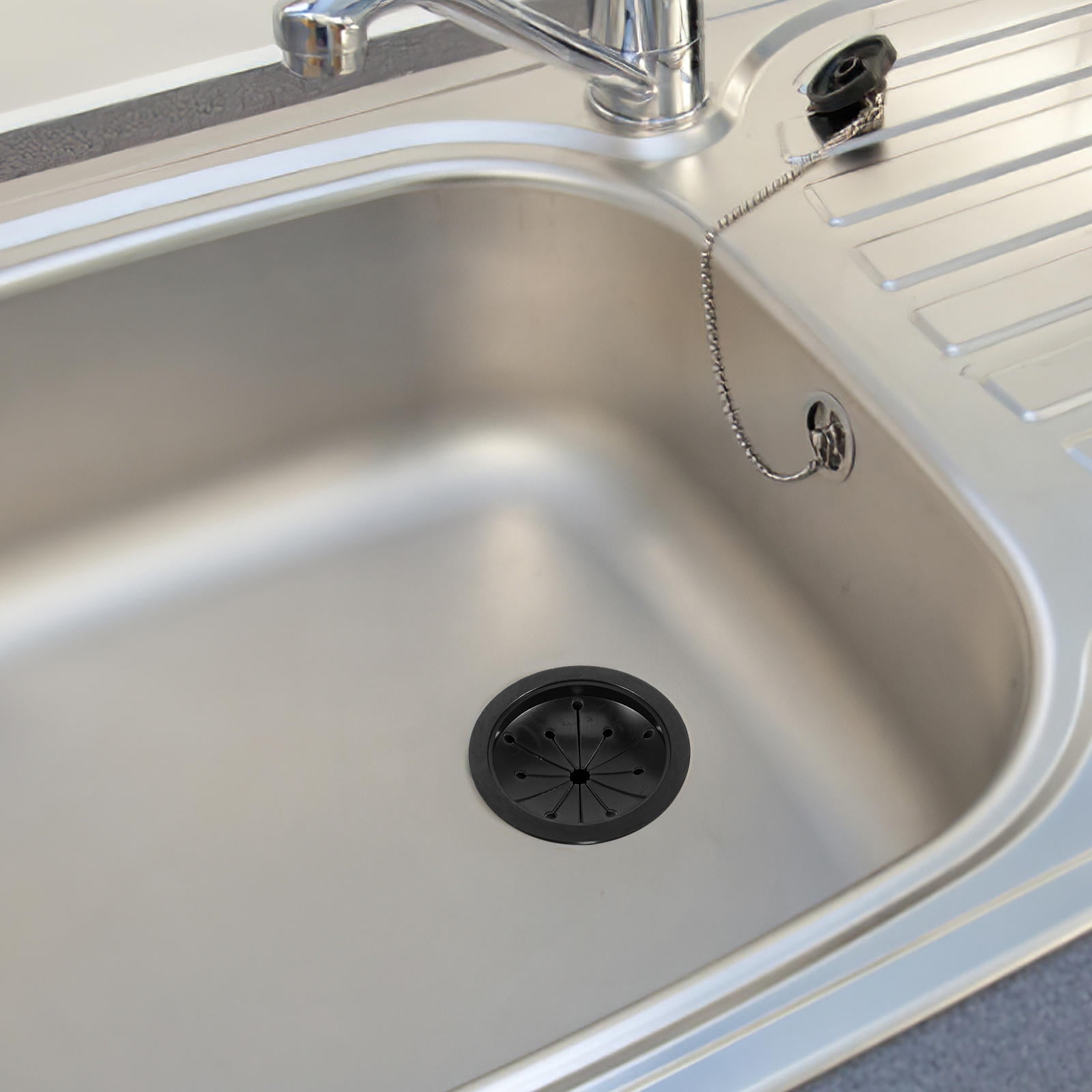 PENIKOKO 2Pcs Black Abs Garbage Disposal Guard Kitchenware Sink Baffle ...