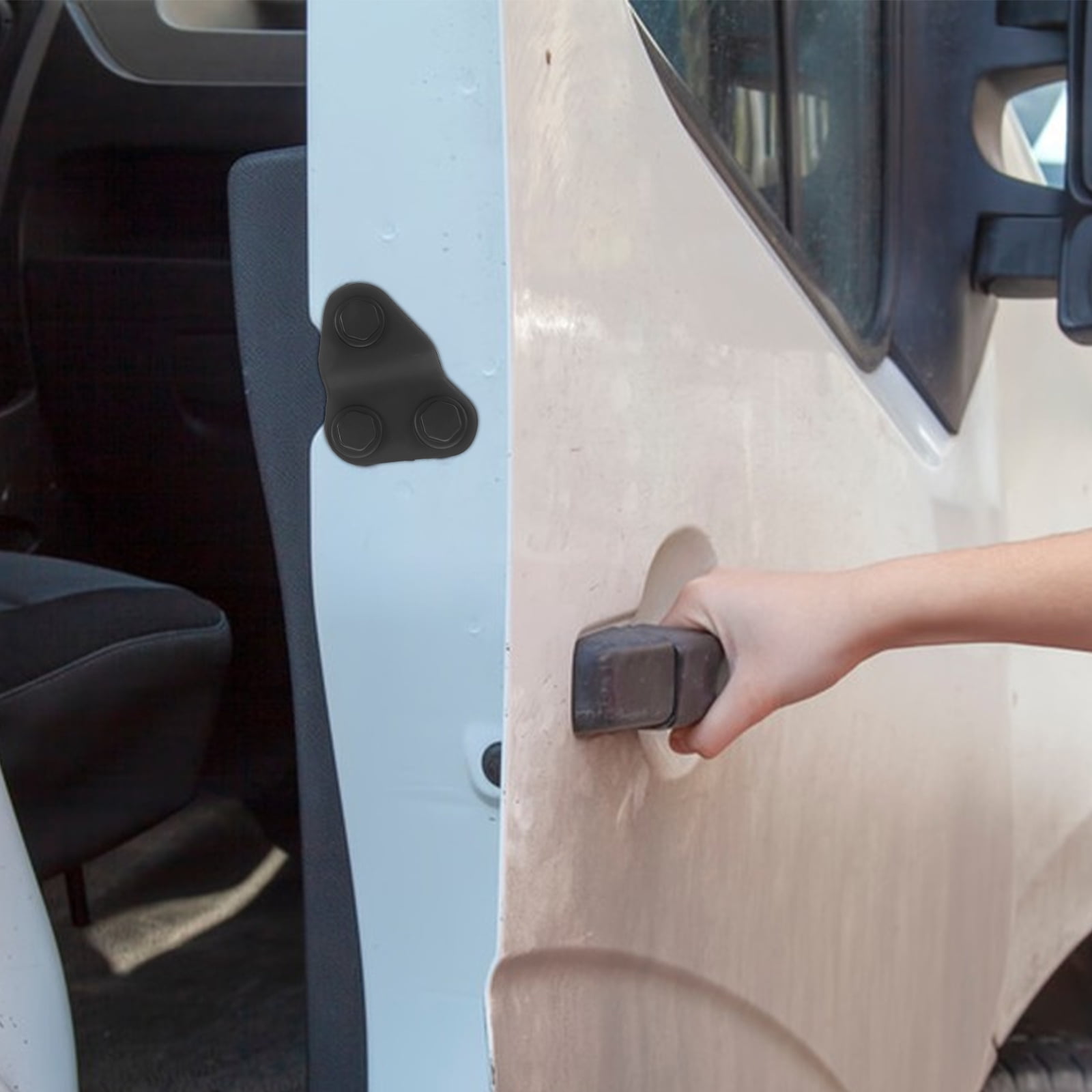 PENIKOKO 2Pcs Black Metal Door Screw Cover for Automotive Door ...