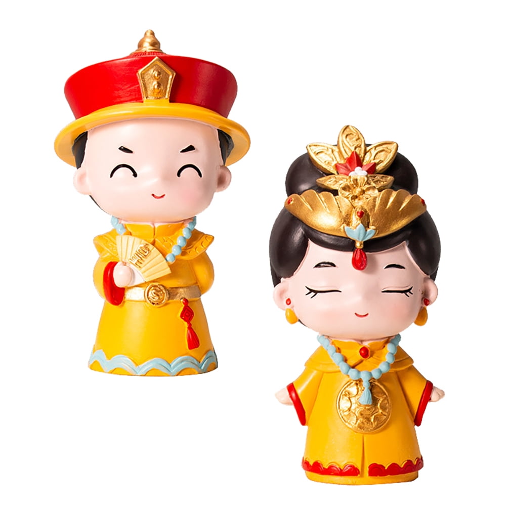 PENIKOKO 2Pcs Chinese Themed Decorations Resin Room Decoration Assorted ...