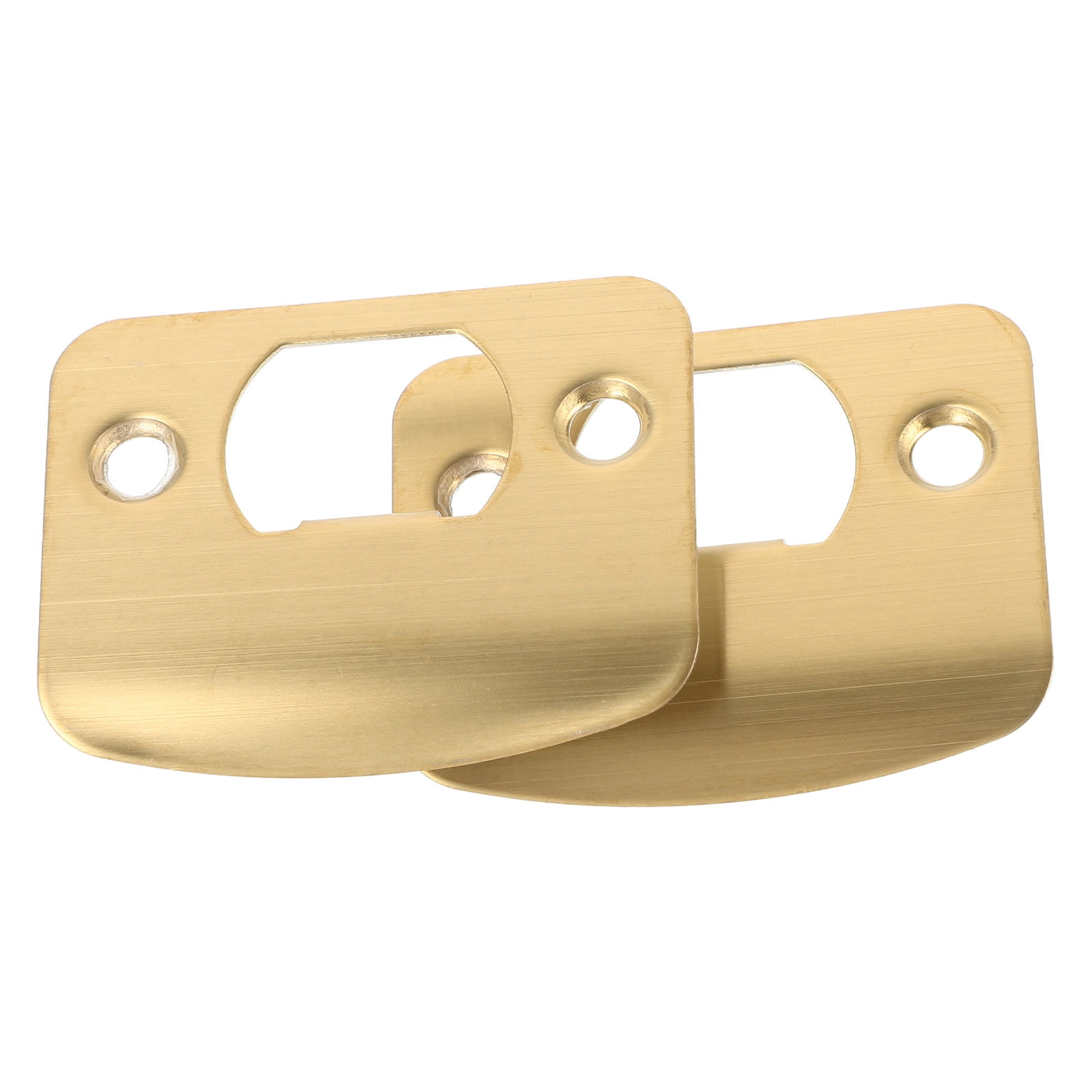 PENIKOKO 2Pcs Golden Reinforced Strike Plates for Door Latch Plate ...