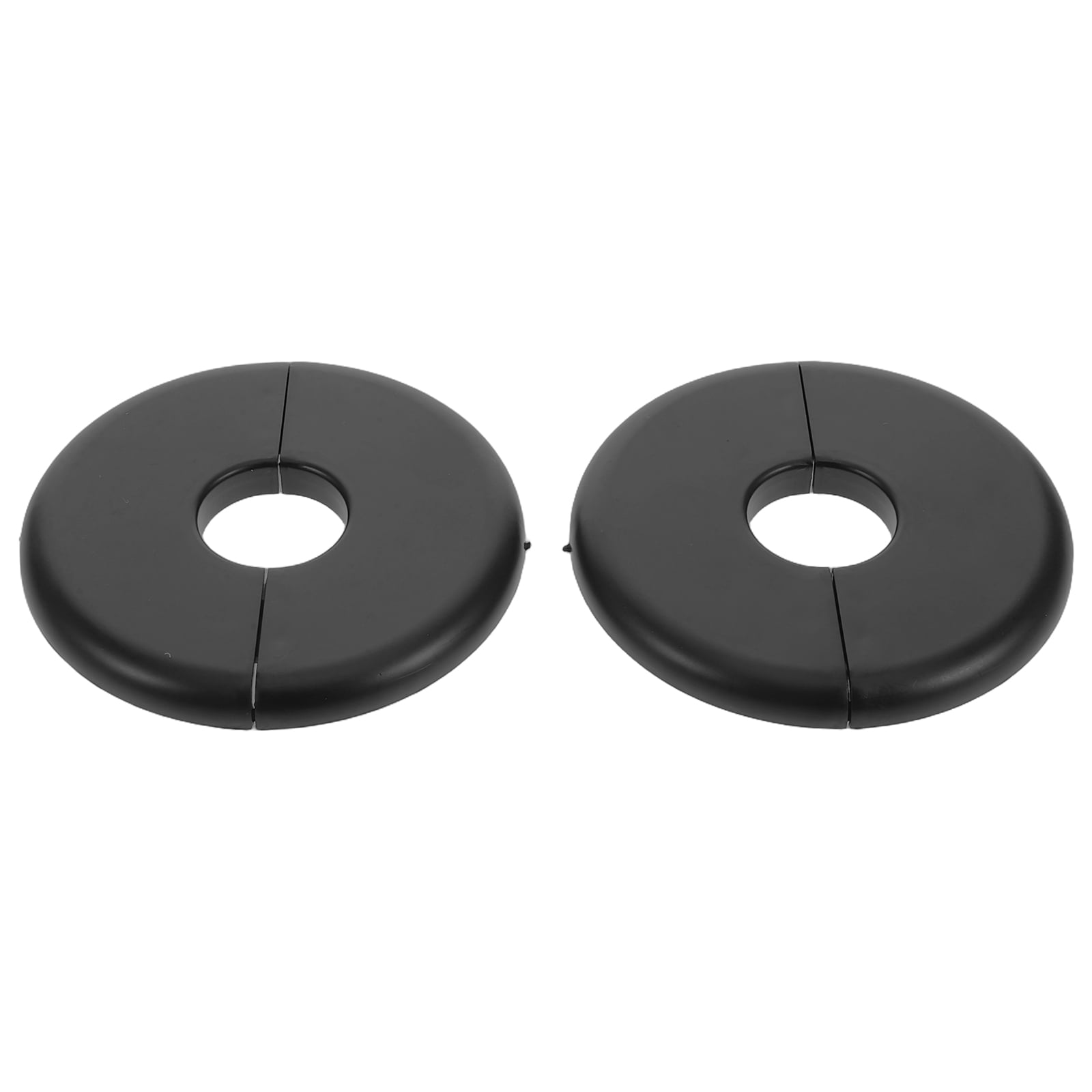 PENIKOKO 2Pcs Plumbing Cover Plates Black PPR Conceals Holes Round Neat ...