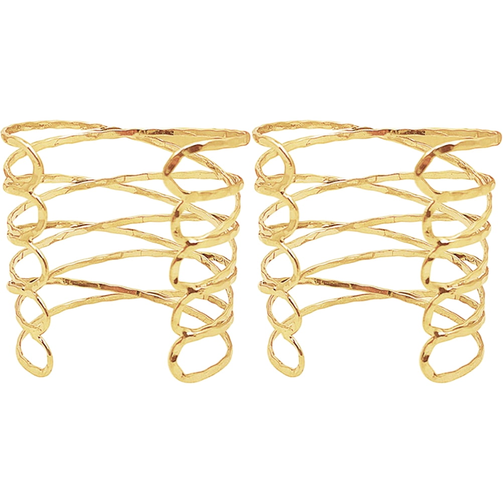 PENIKOKO Arm Cuff Jewelry for Women Golden 2Pcs - Walmart.com