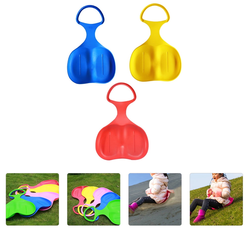 PENIKOKO 2-Pack Outdoor Snow Slider Seat with Handles for Grass, Sand ...