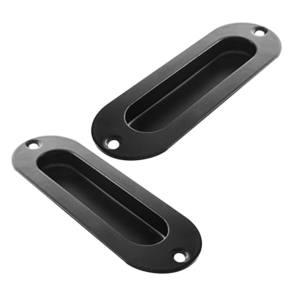 PENIKOKO Cupboard Door Handles Recessed Pull Barn Door Handle Black 201 ...