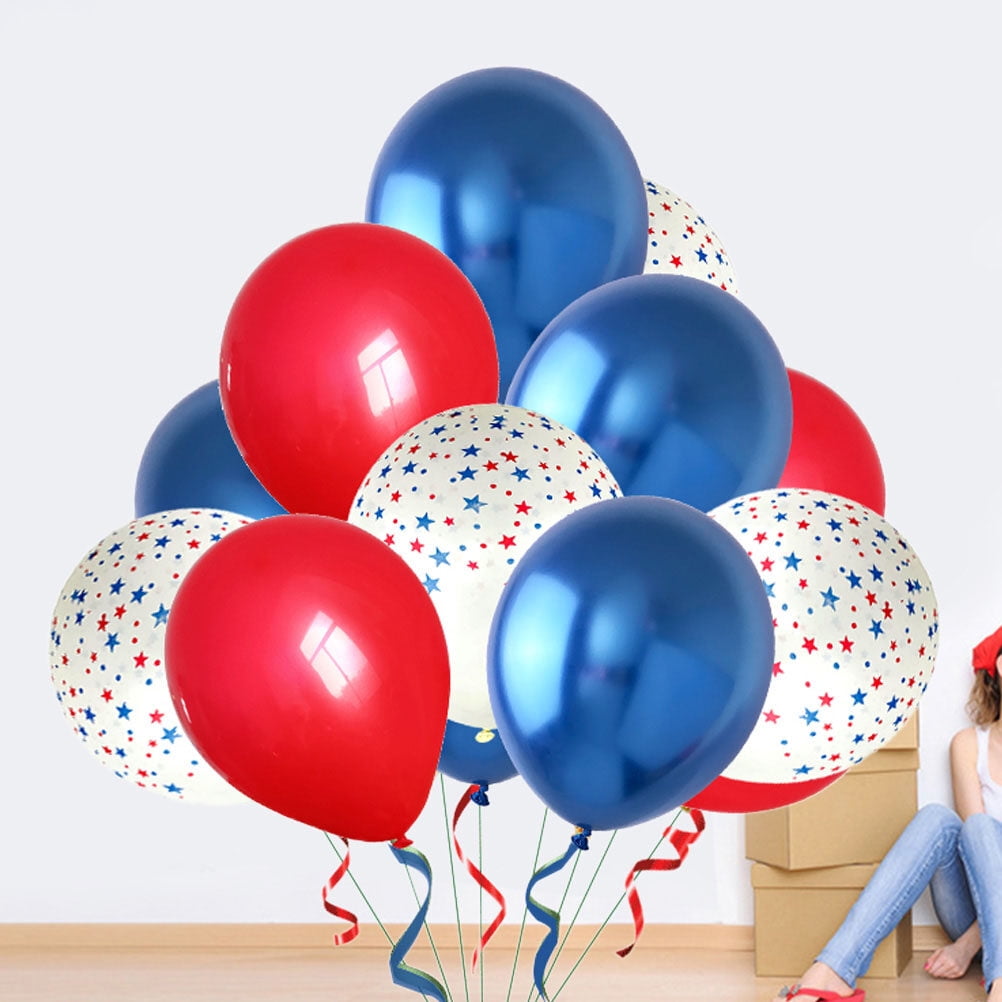 PENIKOKO 30 Pcs Patriotic Party Supplies Balloons Assorted Color for ...