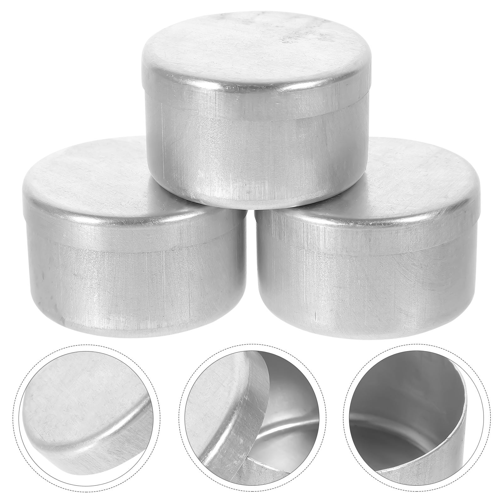 PENIKOKO 3Pcs Aluminum Soil Containers with Smooth Walls for Easy ...