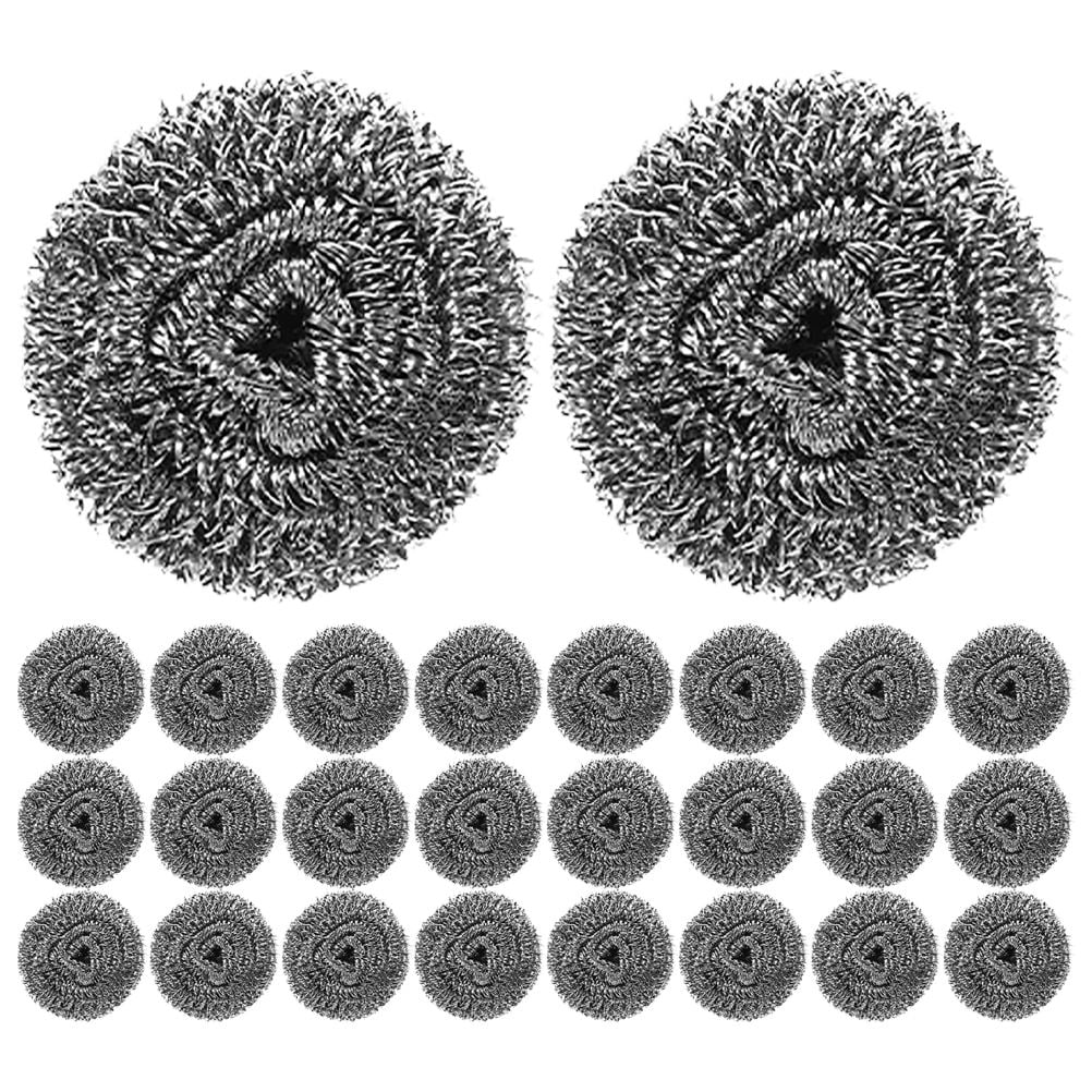 PENIKOKO 48Pack Steel Wire Dish Pot Pan Scrubber Kitchen Utensil ...