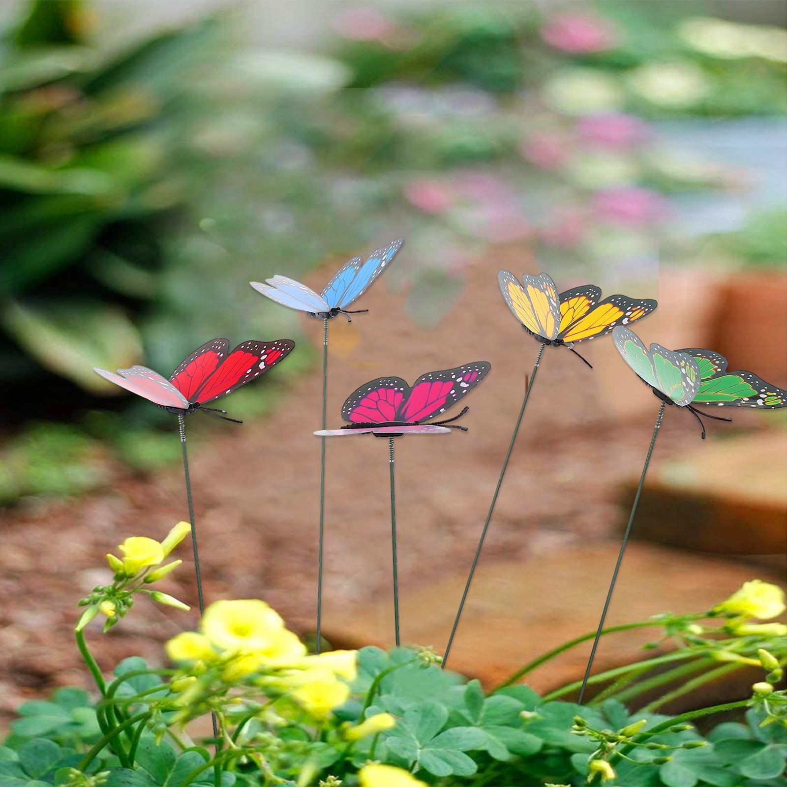 PENIKOKO 48pcs garden decorations Decorative Garden Stakes Assorted ...