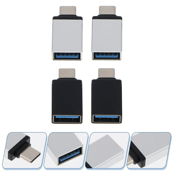 PENIKOKO 4Pcs Data Transferring Converter USB Type C Portable Charging ...