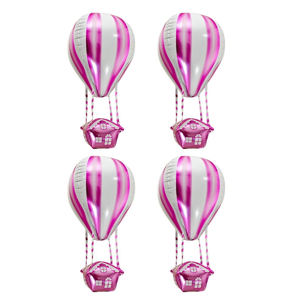 PENIKOKO 4Pcs Hot Air Balloon Prop Foil Balloon Aluminium Film for ...