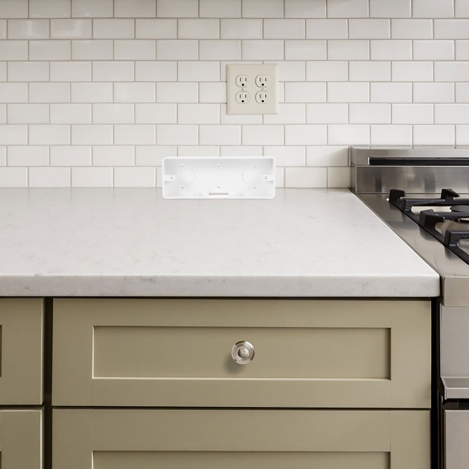 PENIKOKO 4pcs Install Junction Box Cable Wall Plate Outlet Switches ...