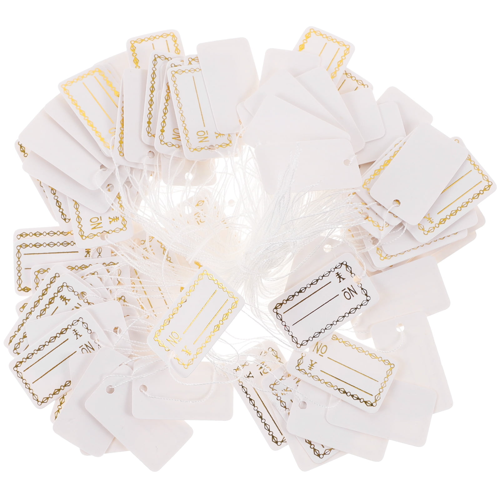 PENIKOKO 500Pcs Blank Labeling Tags for Stationery and Jewelry Retail ...