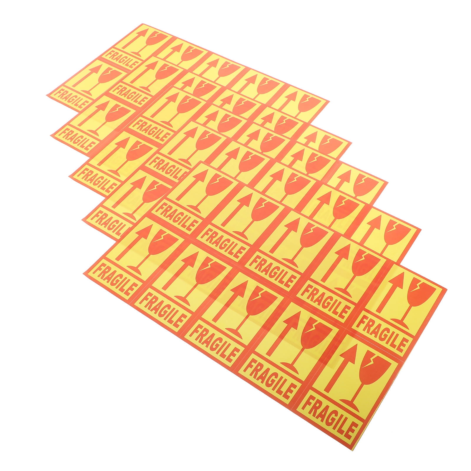 PENIKOKO 500Pcs Fragile Sticker Yellow Self Adhesive Warning Label for ...