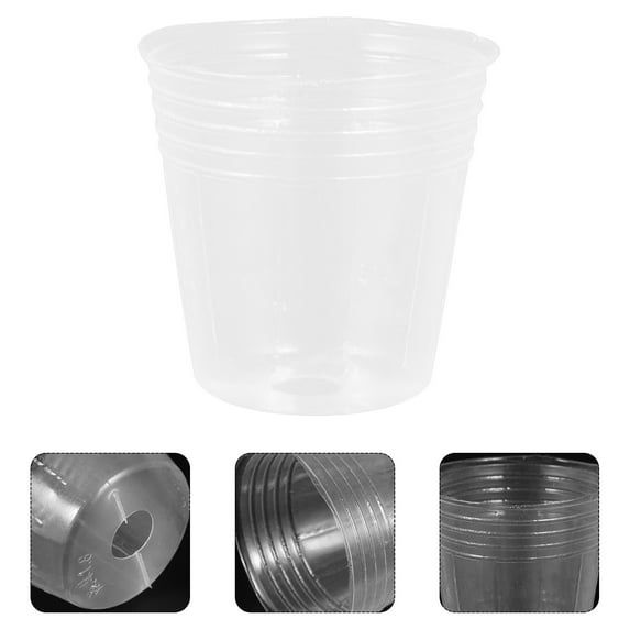 PENIKOKO 50Pcs Clear Flower Pots for Plant Growth Observation ...
