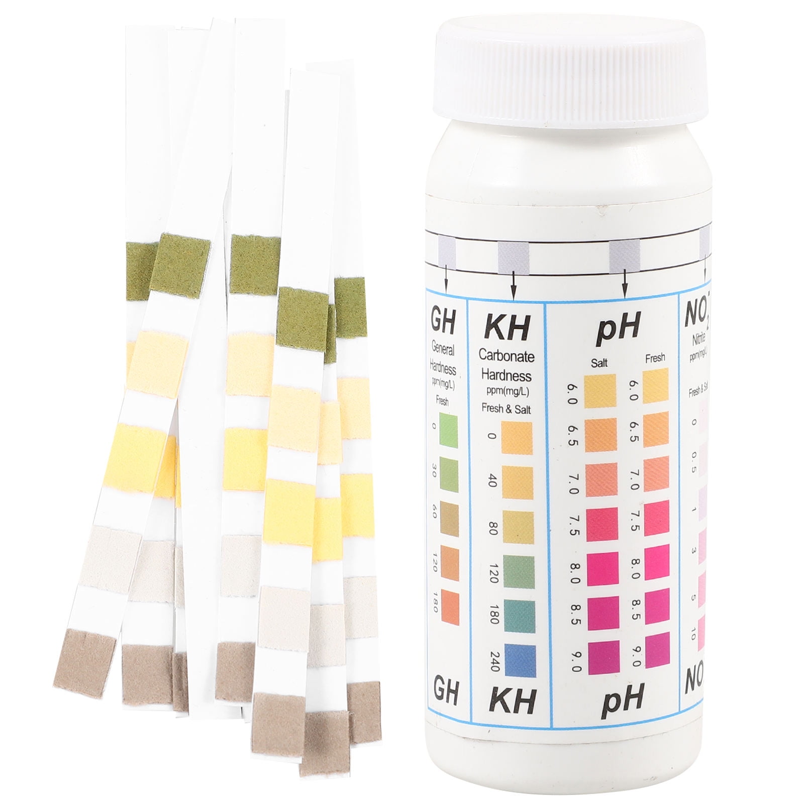 PENIKOKO 50Pcs Pool Test Strips Assorted Color for Fish and Aquaculture ...