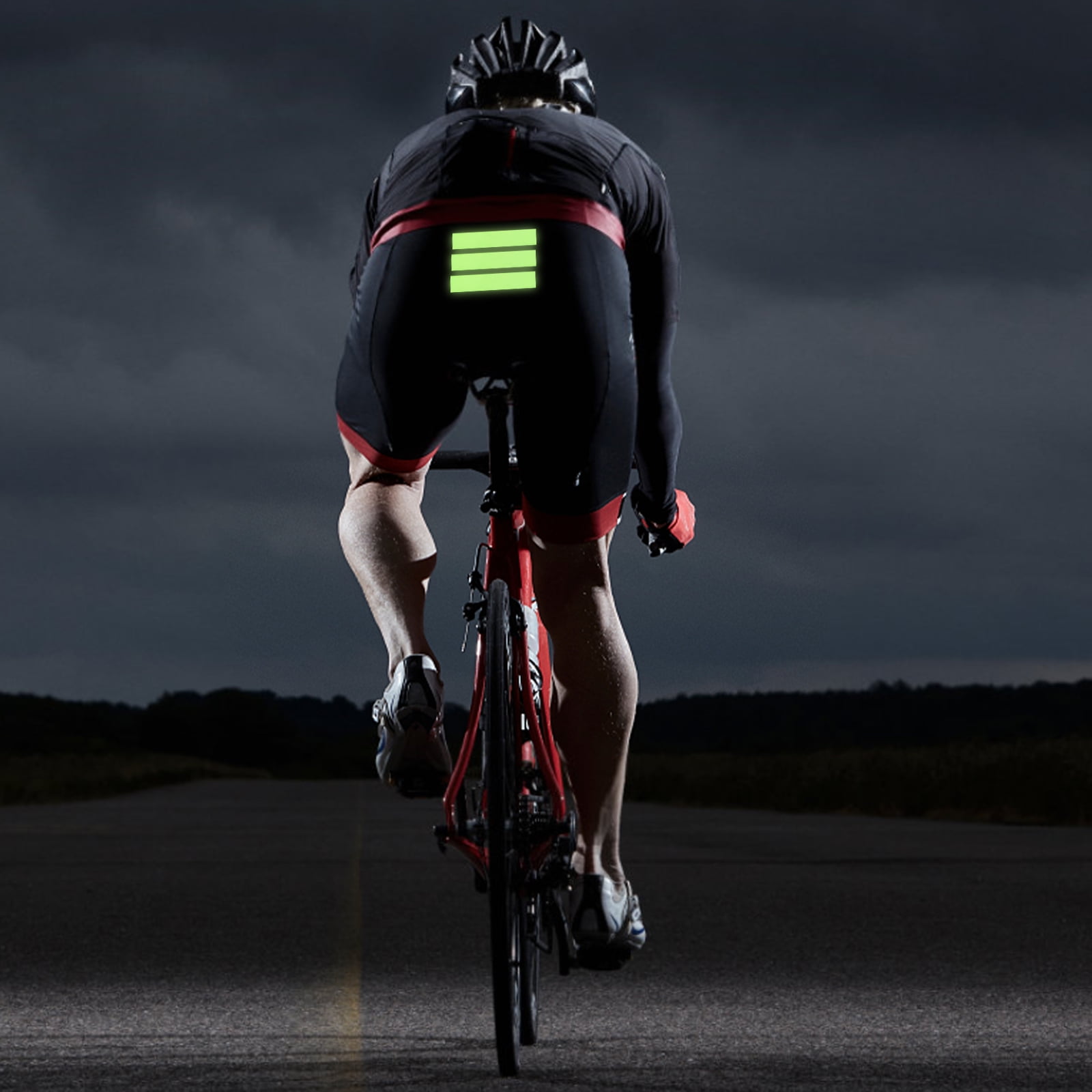 PENIKOKO 5Pcs Bike Reflective Strips Fluorescent Yellow Light Green for ...