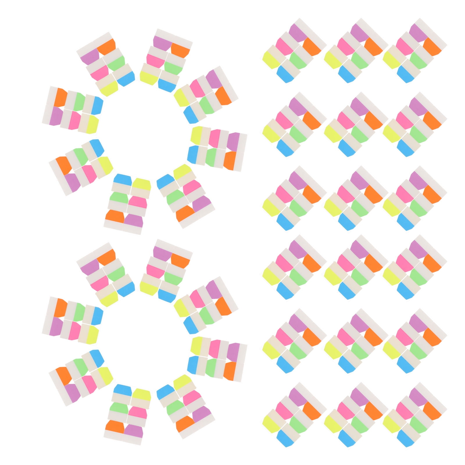 PENIKOKO 600 Pieces Colorful Sticky Annotation Tabs with Unique Shapes ...