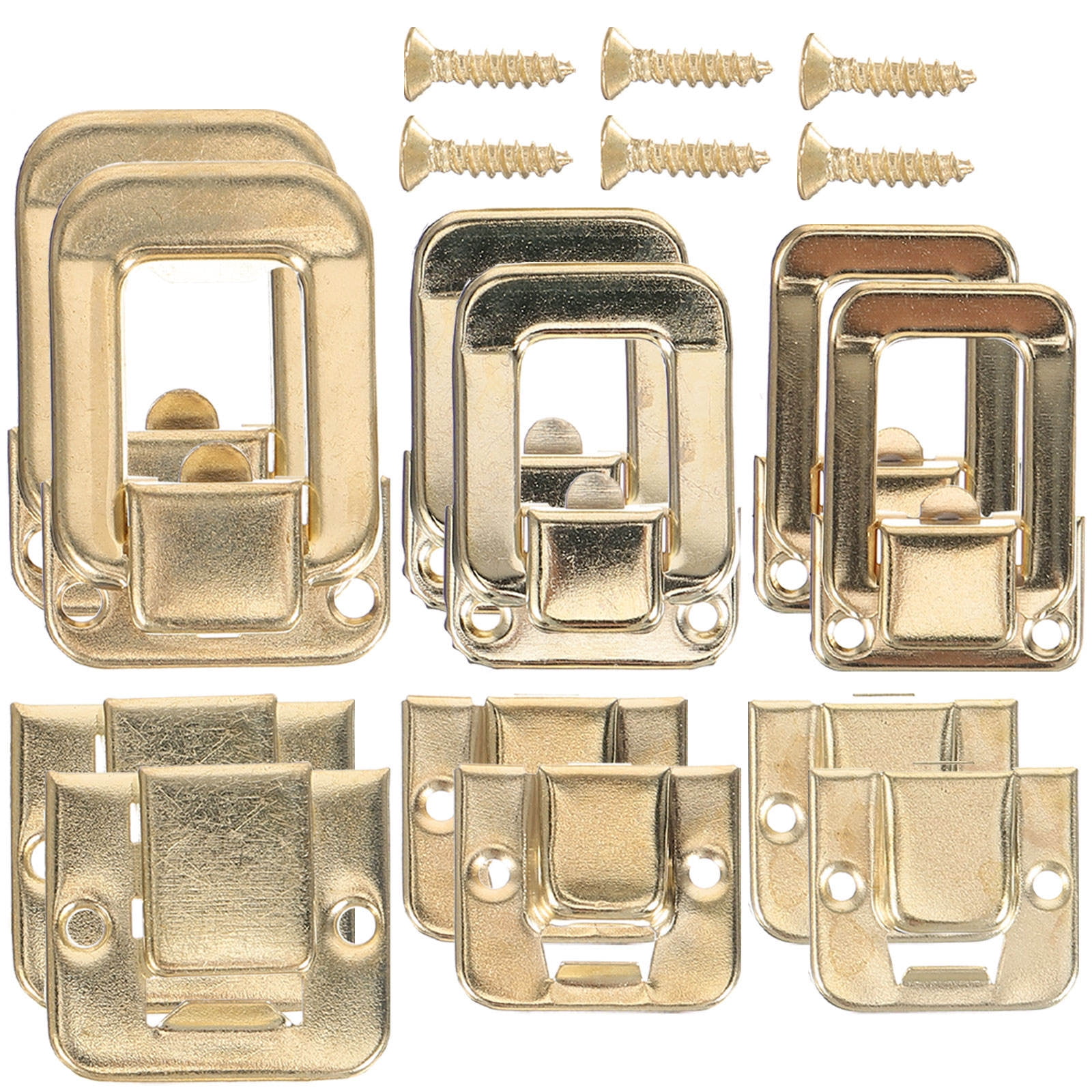 PENIKOKO 6Pcs Golden Transparent Lock Hasp for Gift Box and Cabinet ...