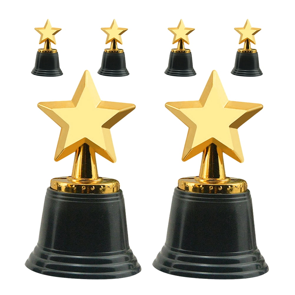 PENIKOKO 6-Pack Plastic Star Trophy Cups for School Awards and ...