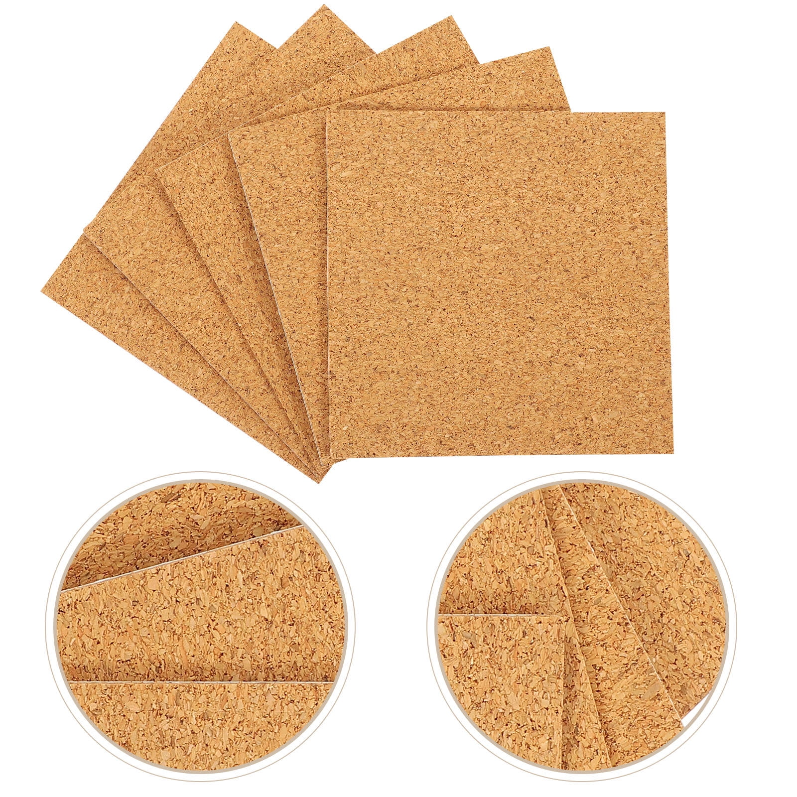 PENIKOKO 80Set Cork Board Light Brown Natural Cork for Crafting ...