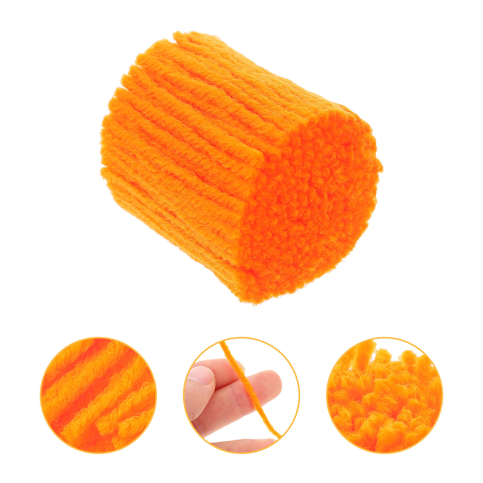 PENIKOKO Acrylic DIY Yarn Orange Color for Latch Hook Rug Making and ...