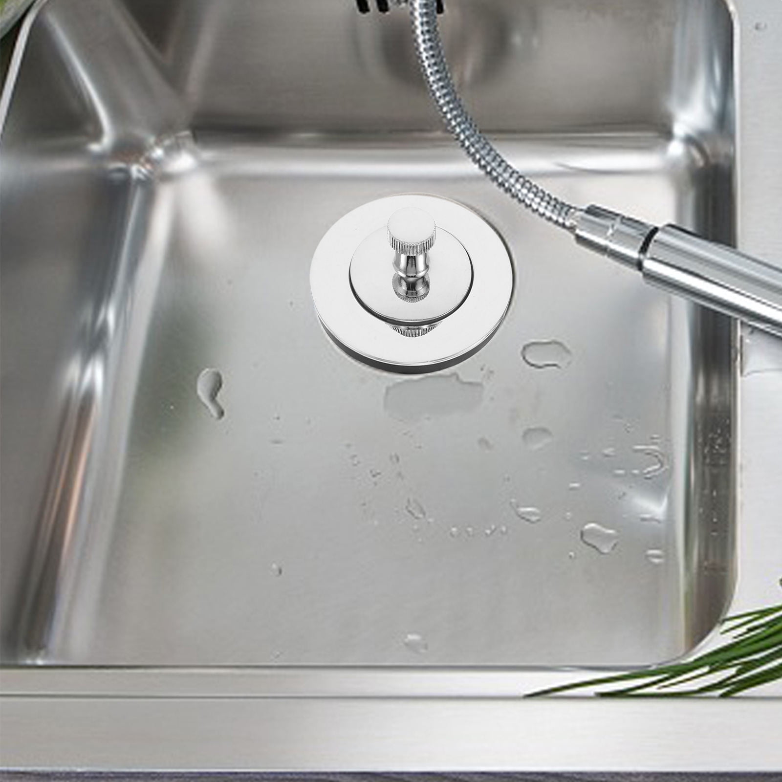 PENIKOKO Bathtub Drain Kit 1 Set Chrome Plating Odor Prevention Bath Tub Drain Stoppers For ...