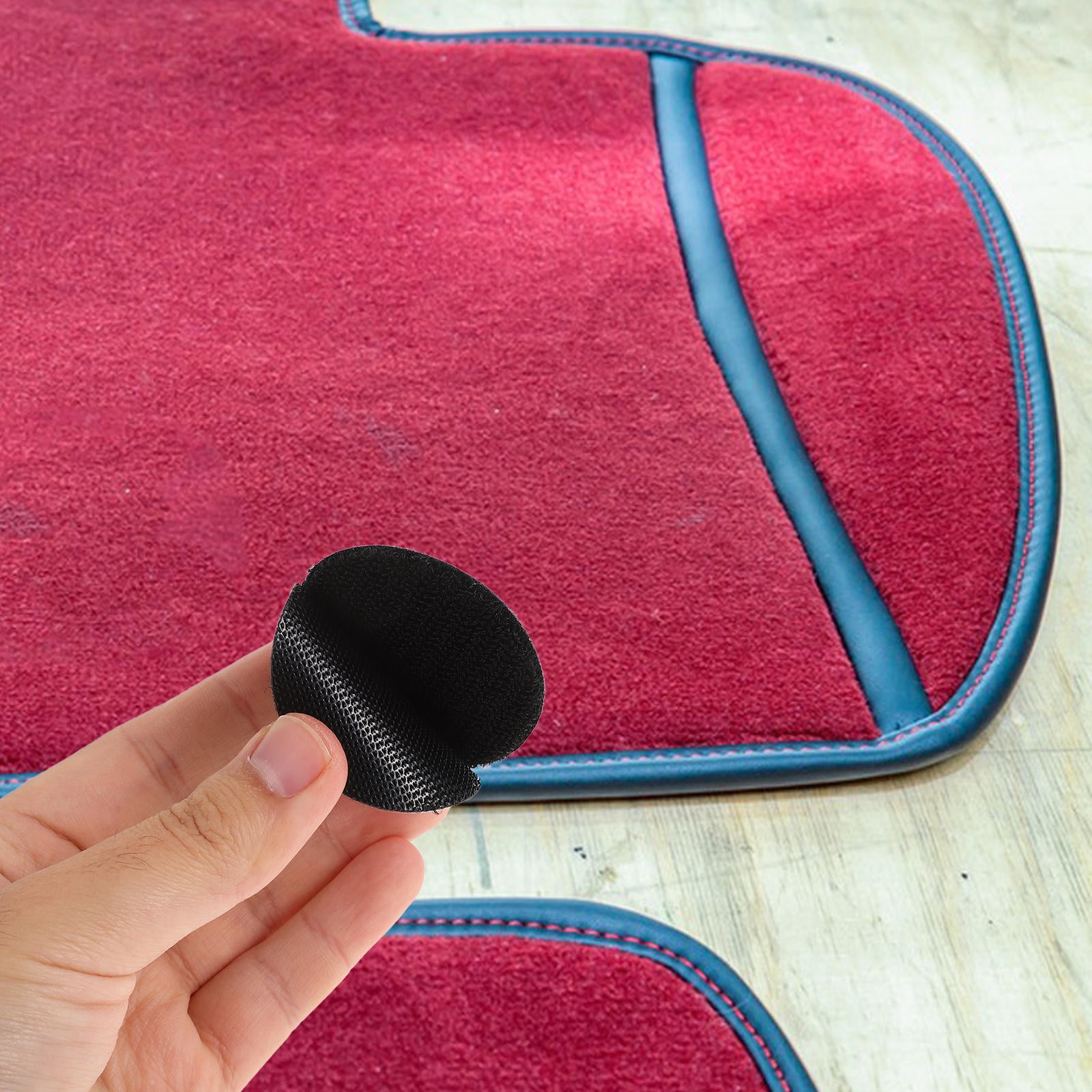 PENIKOKO Carpet Repair Patch 20 Pairs Black Nylon for Car 1.97x1.97x0 ...