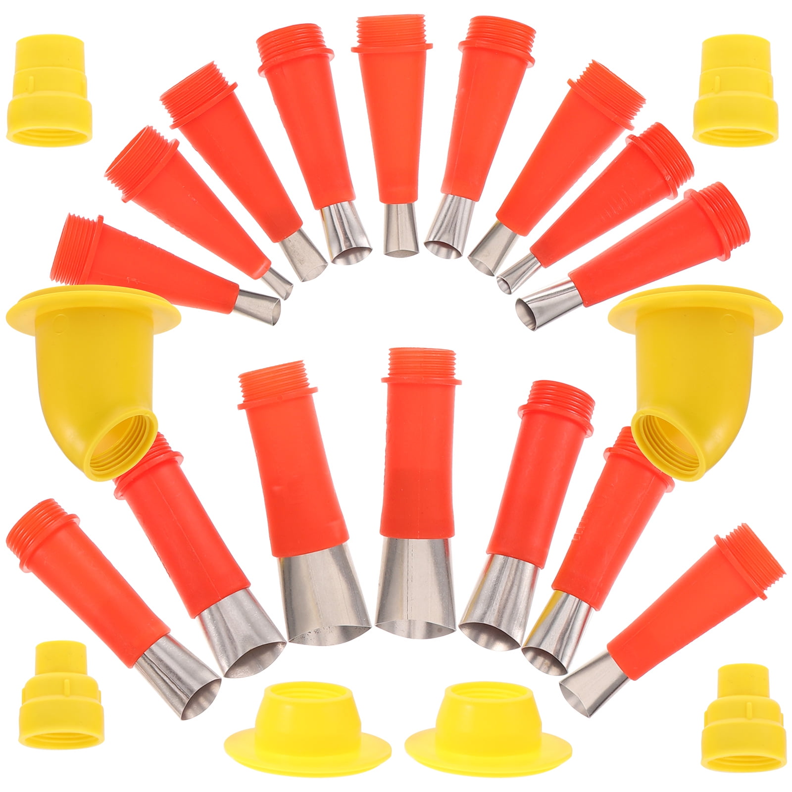PENIKOKO 1Set Metal Caulking Tool Kit with Nozzle Set Durable Portable ...