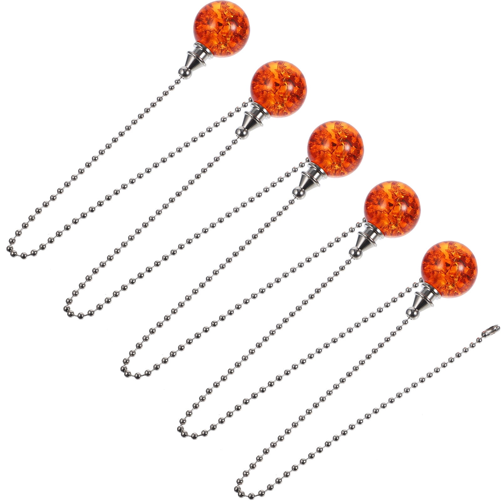 PENIKOKO Ceiling Fan Pull Chains Amber Metal 5Pcs 13.36X1.18X1.18in ...
