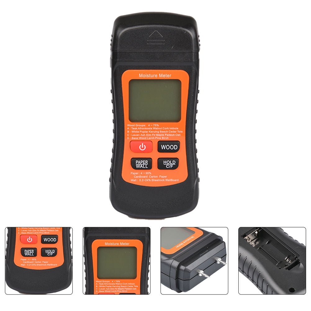 PENIKOKO Damp Measuring Meter Plastic Black 1Pcs for Professionals ...