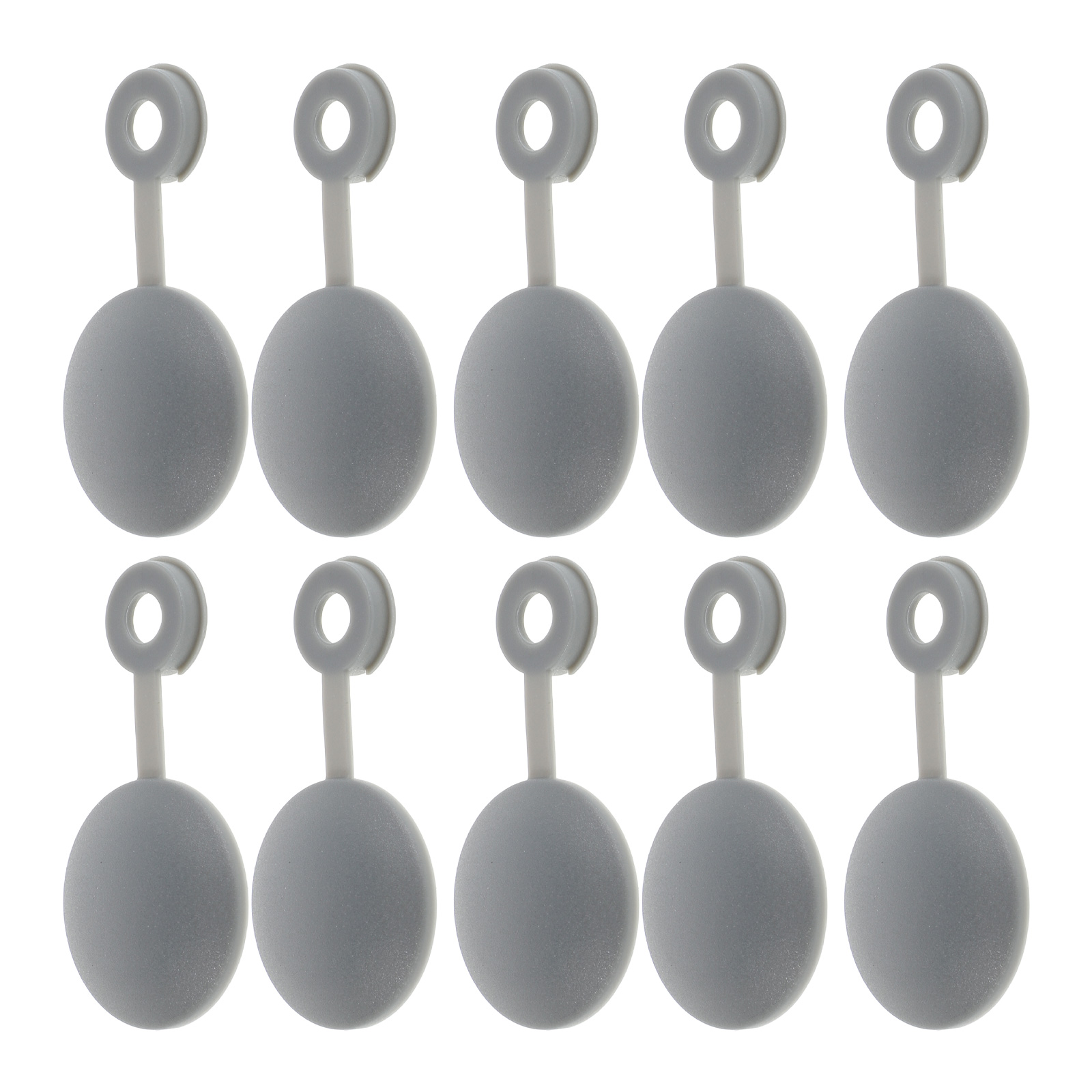 PENIKOKO Dark Grey Plastic Screw Cap Covers 10Pcs for Vehicle ...