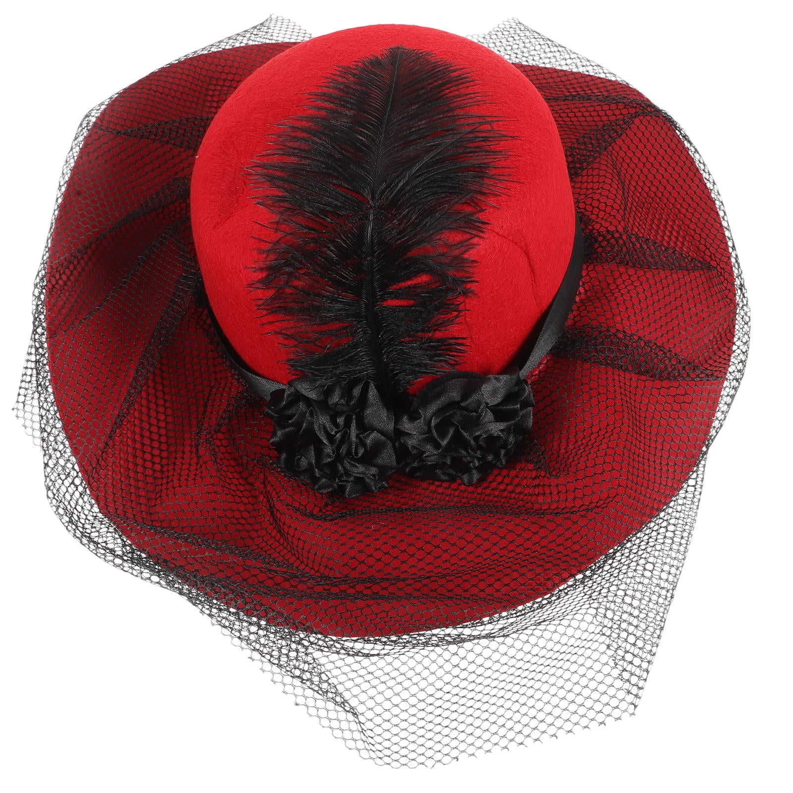 PENIKOKO Fascinator Hat for Tea Party 1Pack Wide Brimmed Hat with ...