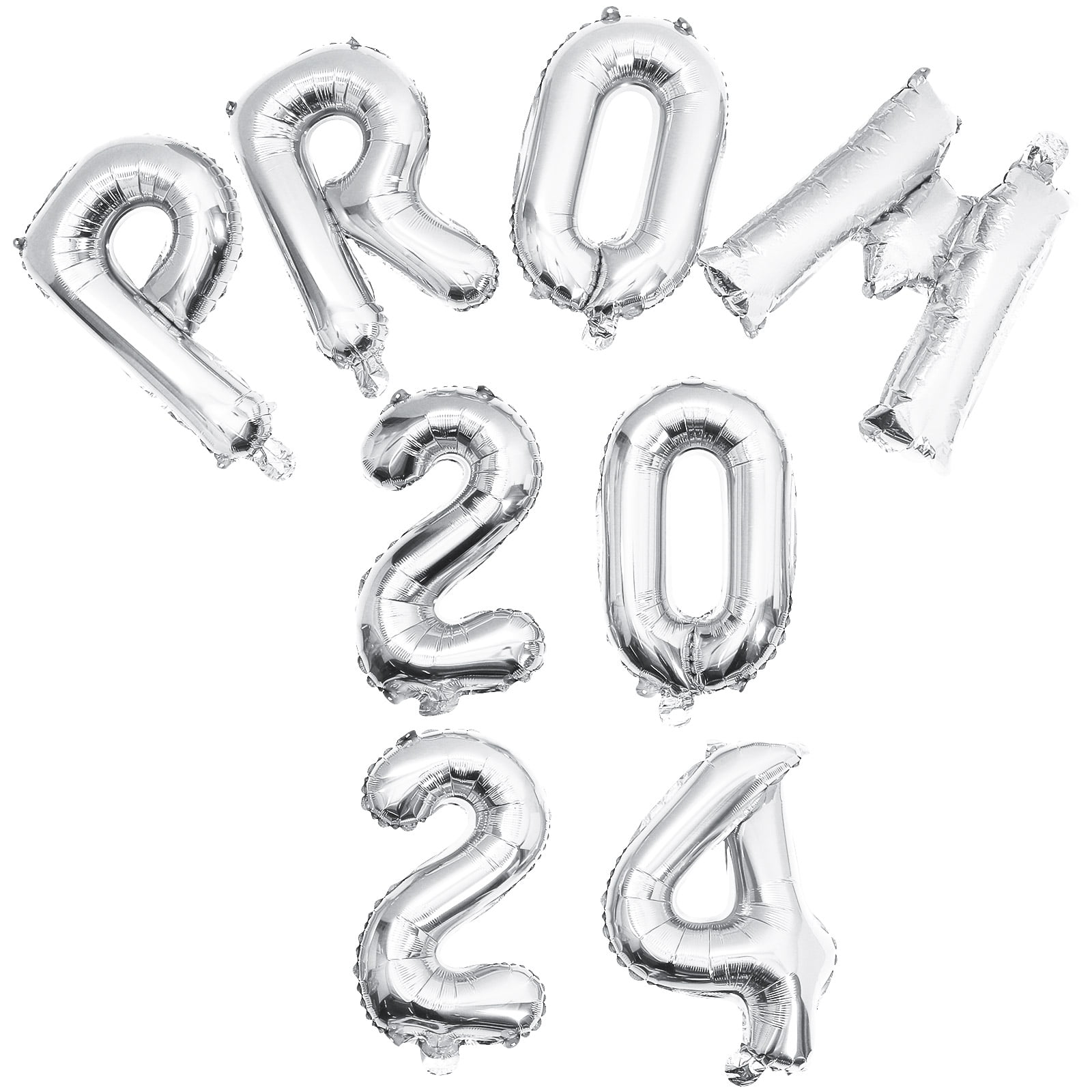 PENIKOKO Graduation Ballon Party Decoration Foil Balloons 1 Set Silver ...